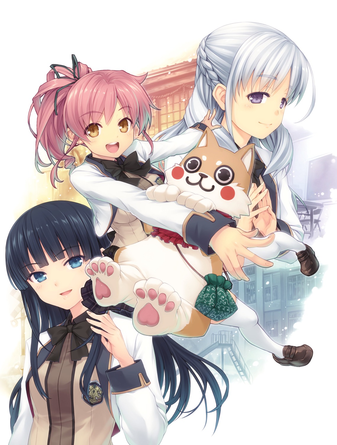 hiiro yuki harem tengoku da to omottara yandere jigoku datta seifuku thighhighs | #438570 | yande.re